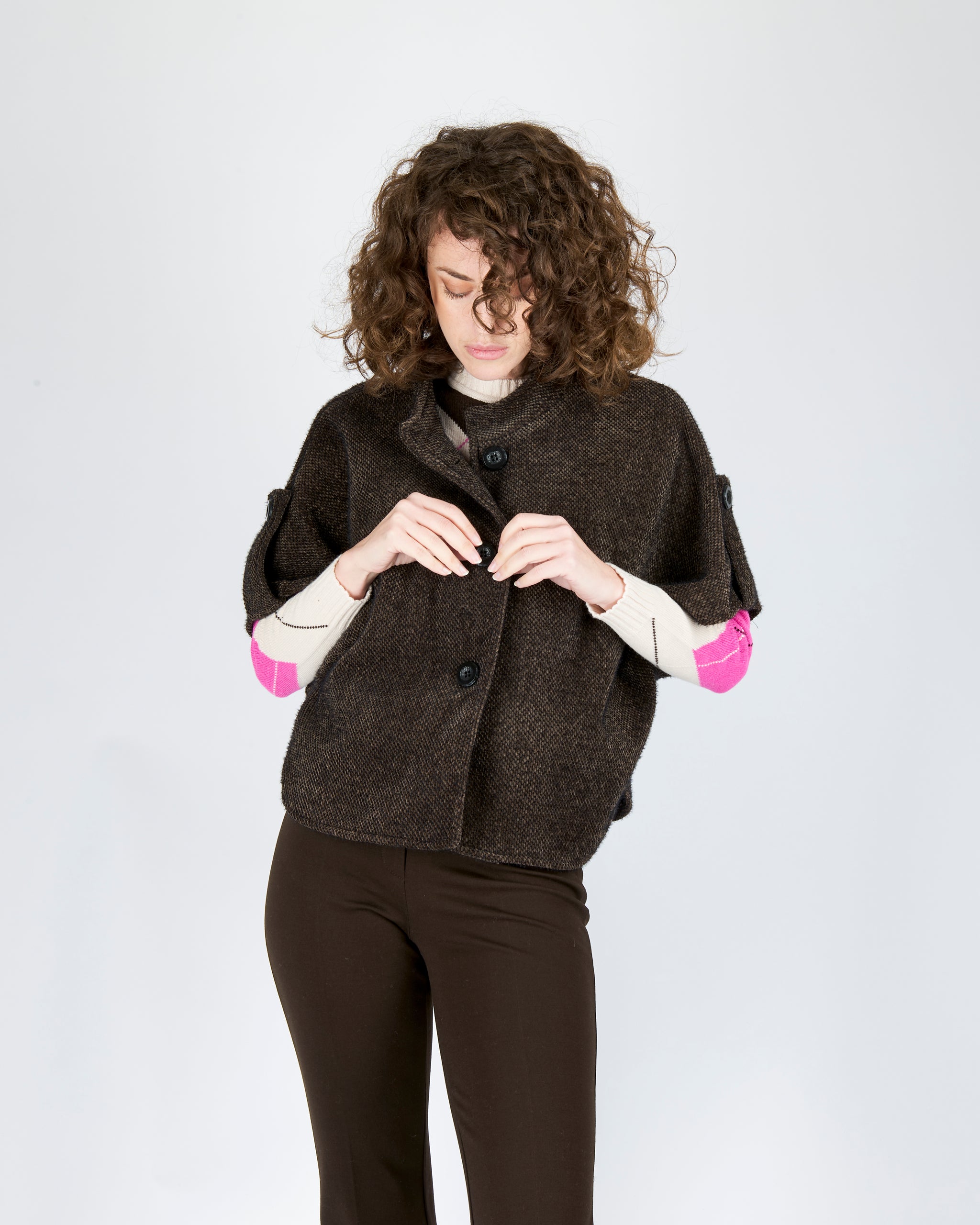 Giacca modello a cappa - Giorgio Valeri