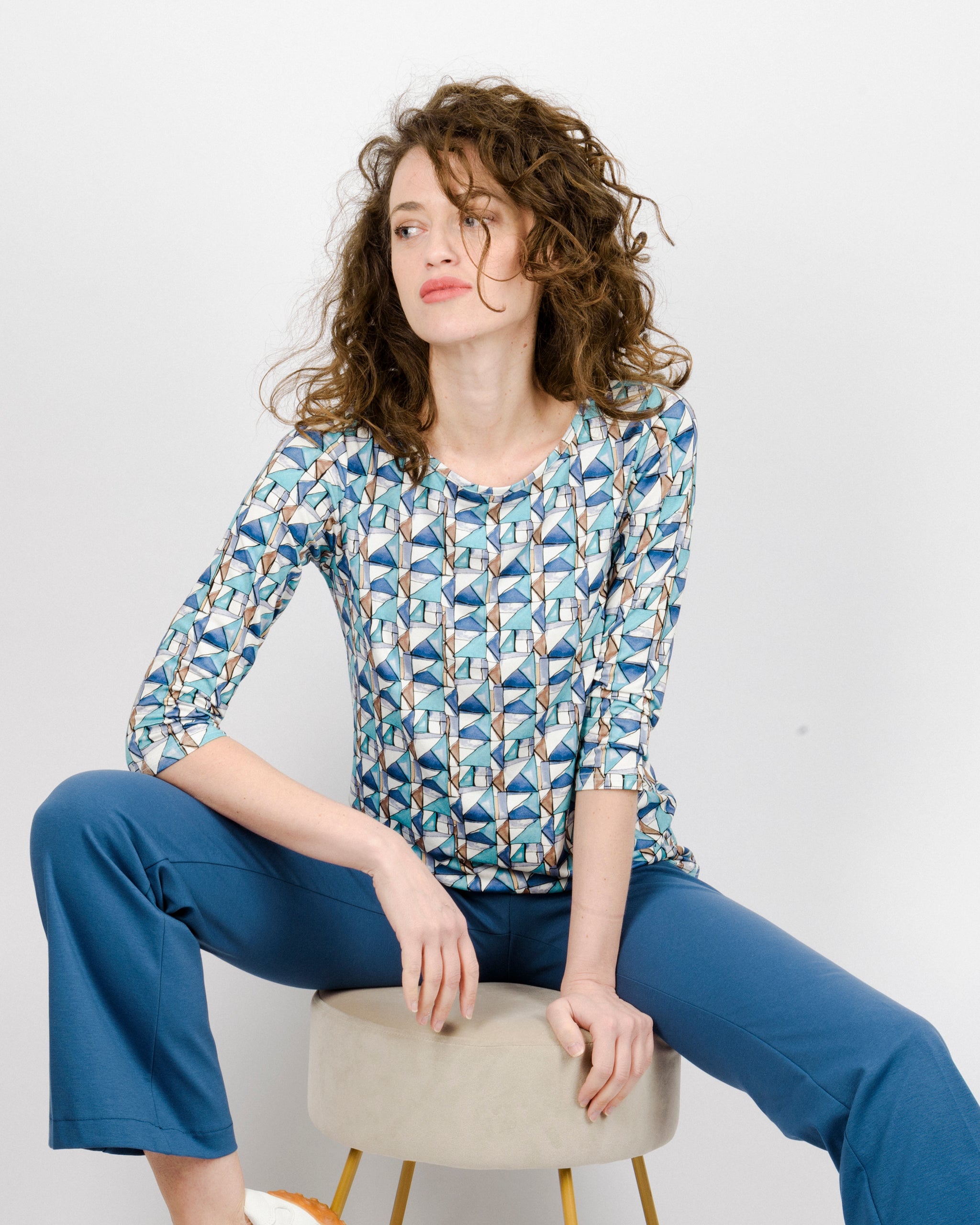 Maglia manica 3/4 fantasia - Giorgio Valeri